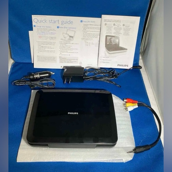 Philips | Car Audio, Video & GPS | Philips Vintage Pet74b37 Portable Dvd Player 7 With Case ...